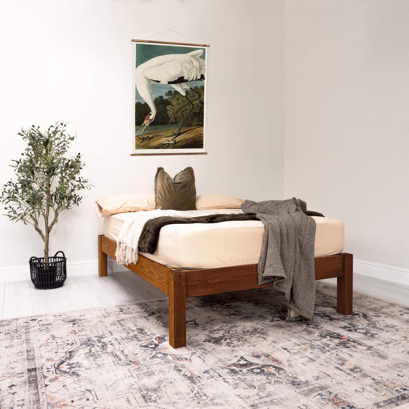 Model 02 - Wooden Platform Bed, No Headboard The Wooden Bed Company